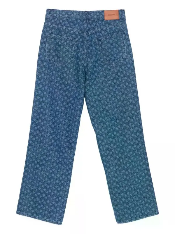 Sandro Monogram Wide-leg Jeans