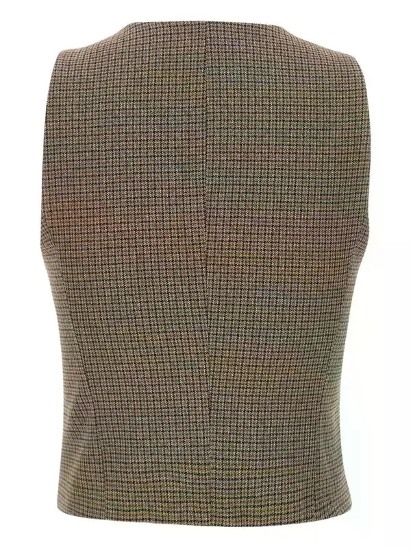 KAOS Houndstooth Button Vest