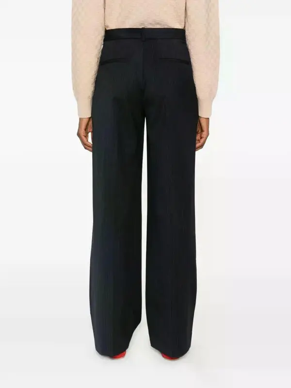Sandro Pinstripe Straight-leg Trousers