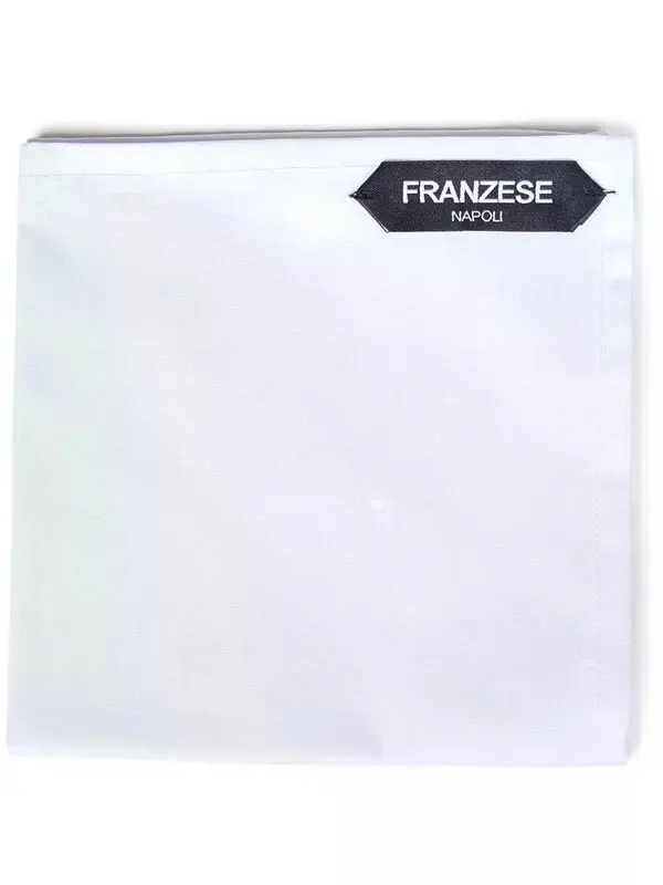FRANZESE COLLECTION Logo-patch Square Pocket - White