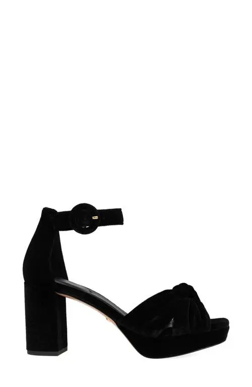 Pelle Moda Anesa Ankle Strap Platform Sandal - Black
