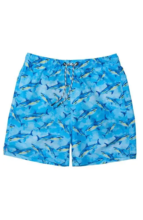 SNAPPER ROCK Printed Swim Shorts - Jawsome Waves
