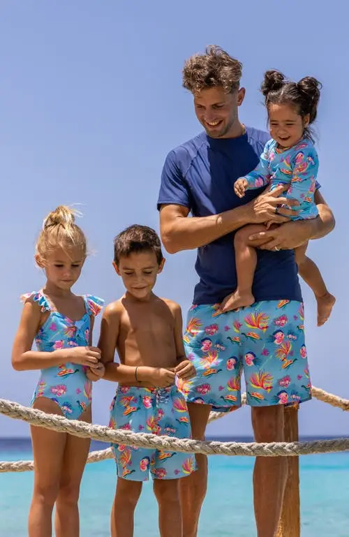 SNAPPER ROCK Printed Swim Shorts - Ocean Clawed