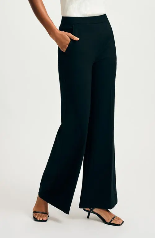 ISAAC MIZRAHI NEW YORK Wide Leg Ponte Pants