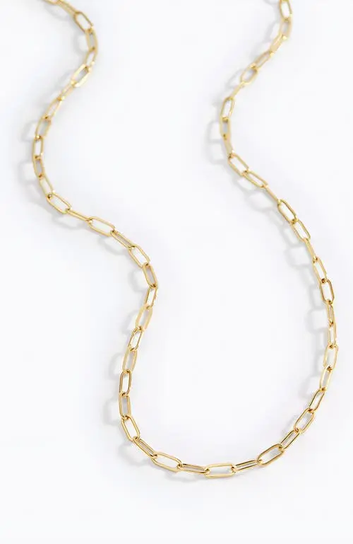 MINT & LILY Thin Paperclip Necklace - Gold