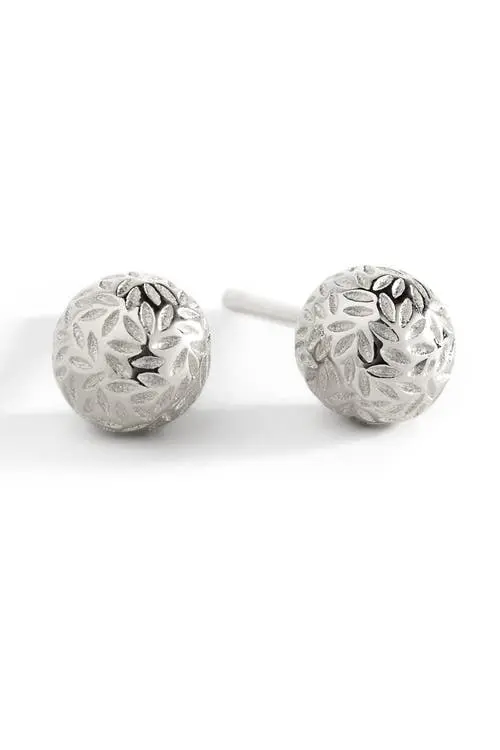MINT & LILY Textured Ball Stud Earrings - 925 Sterling Silver