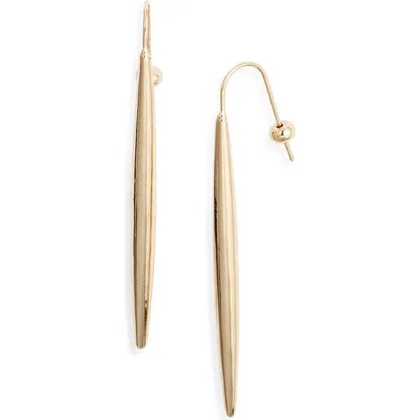 Nordstrom Pointed Bar Threader Drop Earrings - Gold