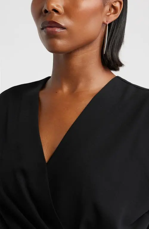 Nordstrom Pointed Bar Threader Drop Earrings - Silver