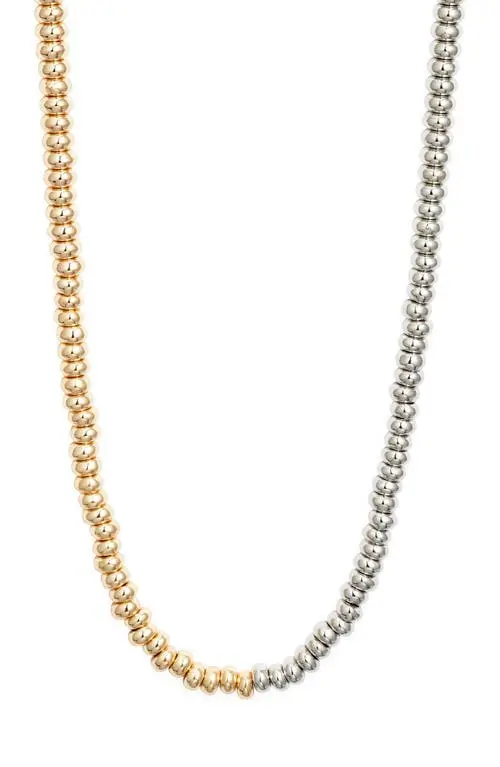 Nordstrom Two-tone Beaded Collar Necklace - Goldilver