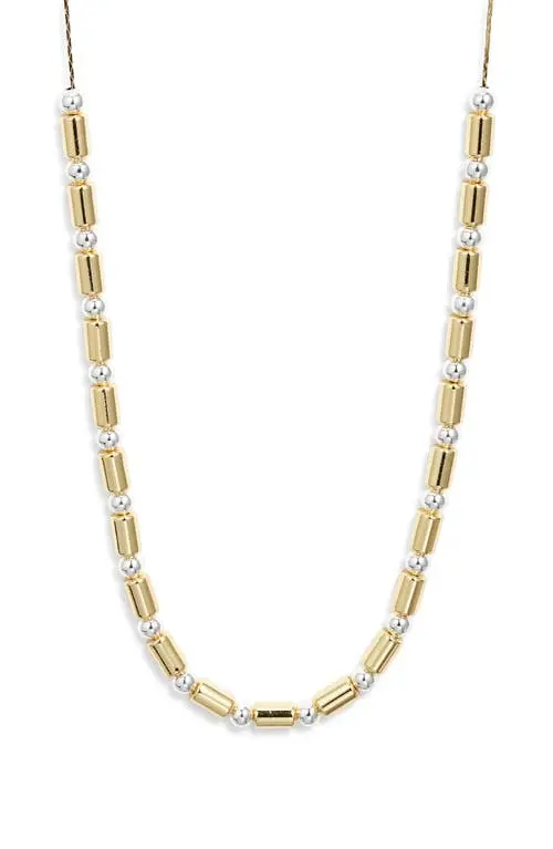 Nordstrom Beaded Tube Collar Necklace - Goldilver