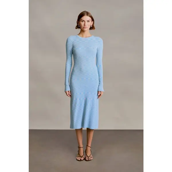 AMUR Myella Knit Midi Dress