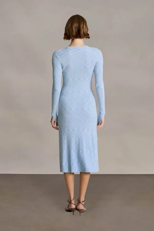 AMUR Myella Knit Midi Dress