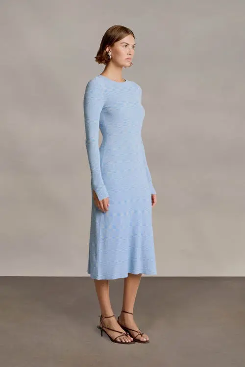 AMUR Myella Knit Midi Dress