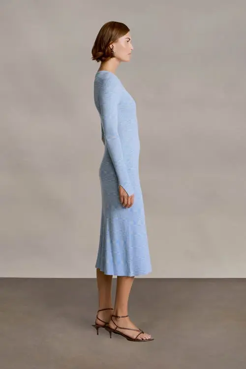 AMUR Myella Knit Midi Dress