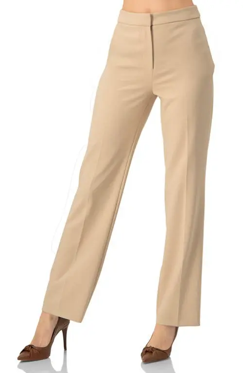 IVONNE Tailored Trousers - Beige