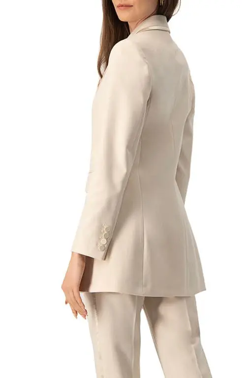 IVONNE Tailored Blazer With Satin Lapel
