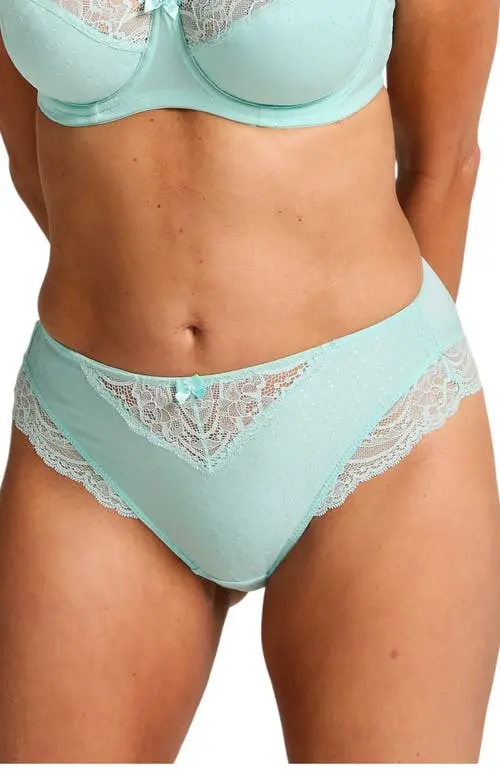 Hunkemoller Sophie High Knickers - Eggshell Blue
