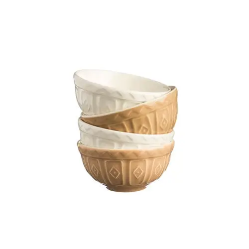 MASON CASH Cane Mini Prep Bowl Set - Beige