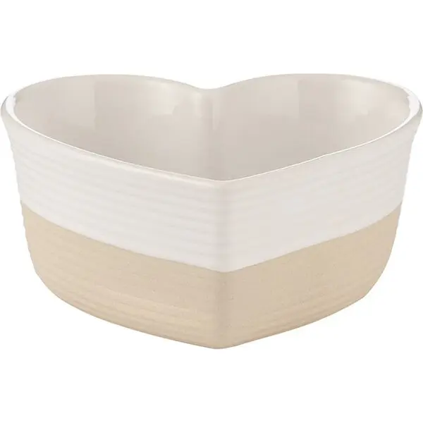 MASON CASH Rustic Charm Heart Baking Dish - Beige