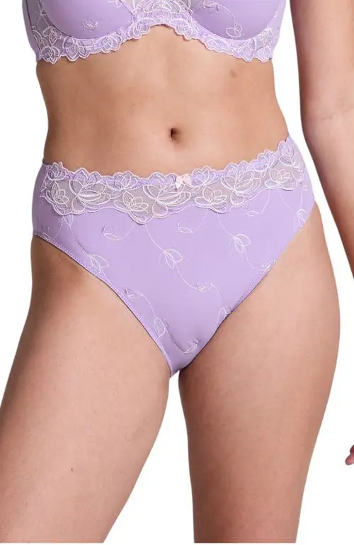 Hunkemoller Diva High Knickers - Crocus Petal