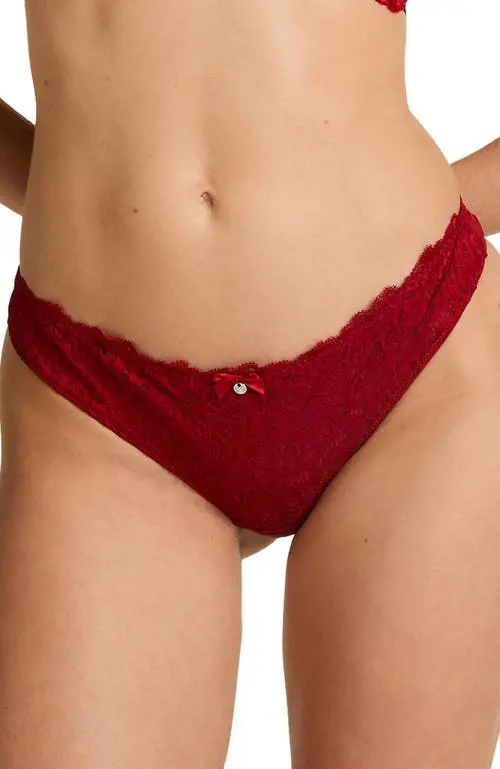 Hunkemoller Marine Thong - Red