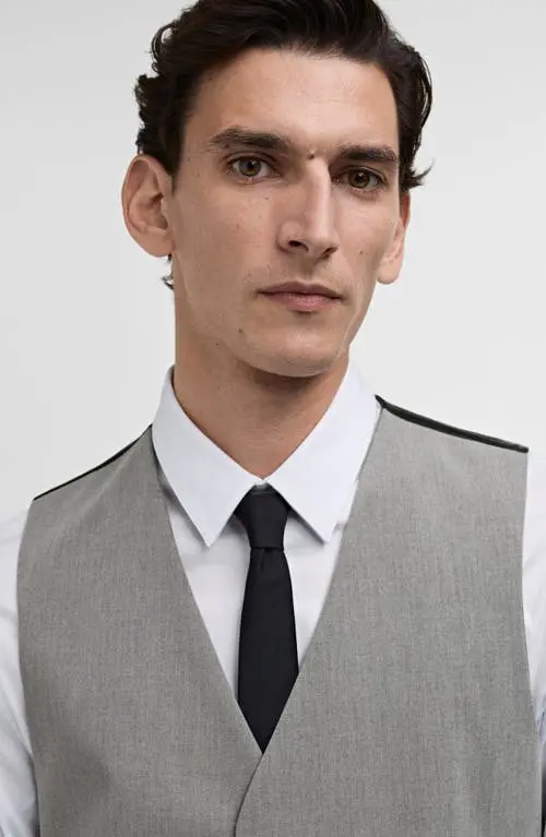 Mango Paris Super Slim Fit Suit Vest