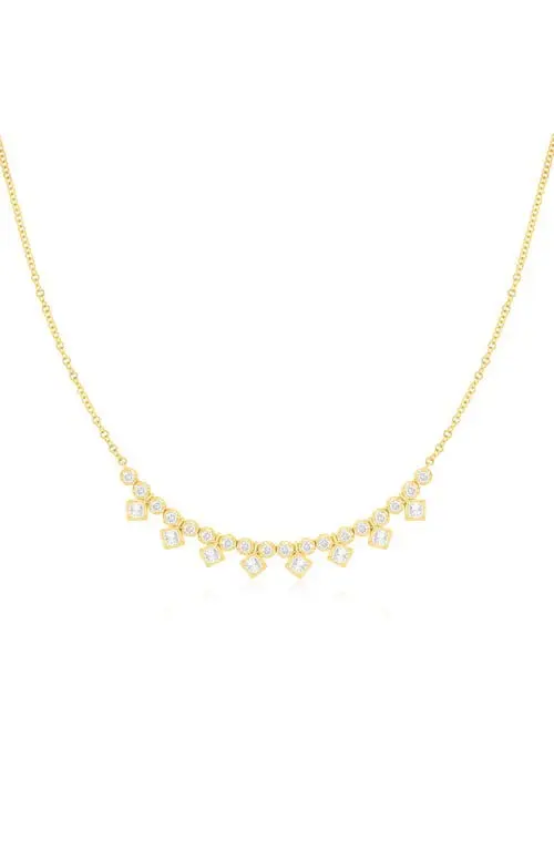 Ef Collection Kate Diamond Frontal Chain Necklace - Gold