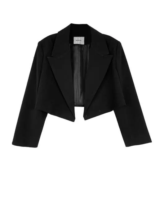 Baacal Cropped Wool Blend Blazer
