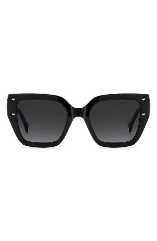 Carolina Herrera 53mm Square Sunglasses - Black/dark Grey