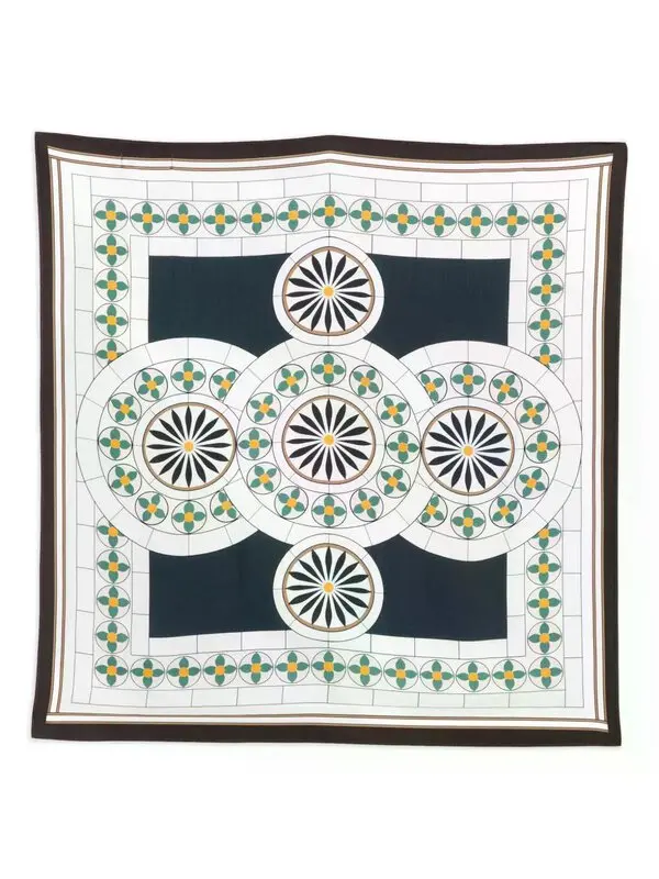 Marc O'polo Geometric-pattern Scarf - White
