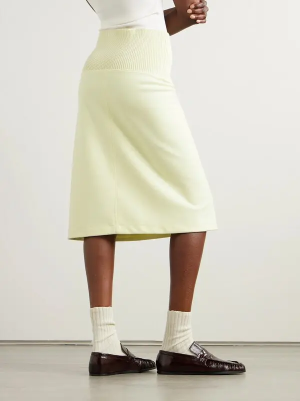 JIL SANDER Wool Midi Skirt