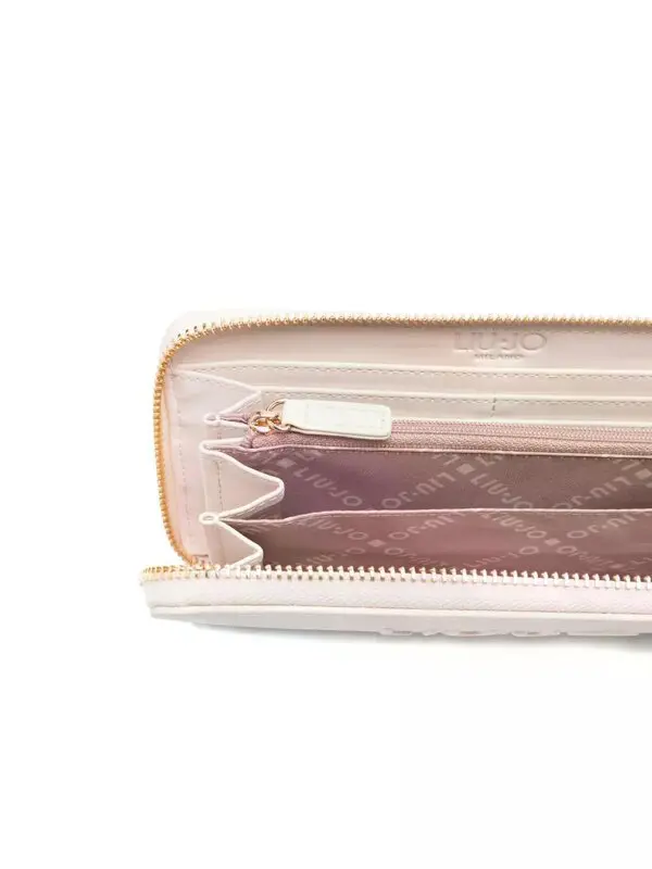 Liu Jo Embossed-logo Zip-around Wallet - Pink