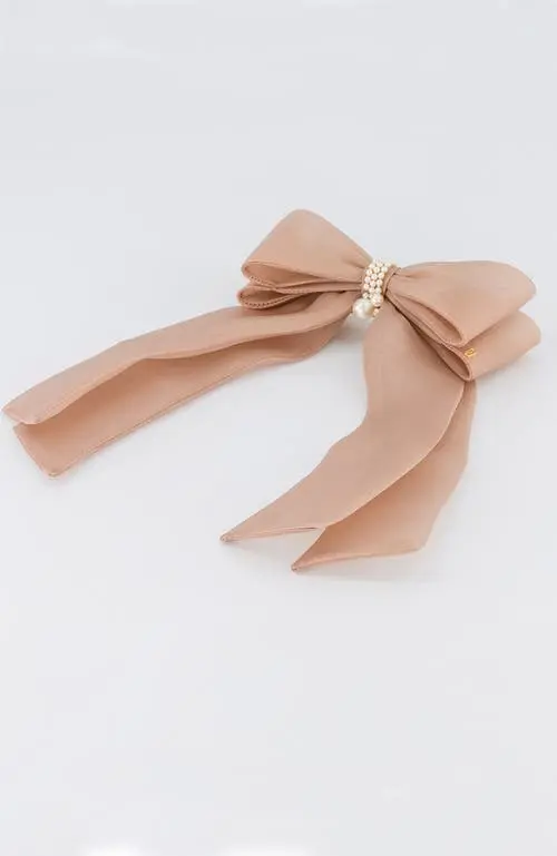 Alexandre De Paris Organza Silk Bow Barrette
