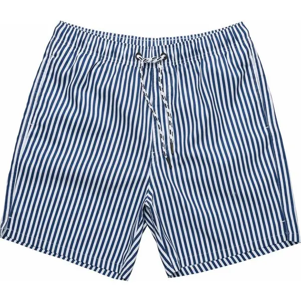 SNAPPER ROCK Comfort Lined Swim Shorts - Denim Stripe