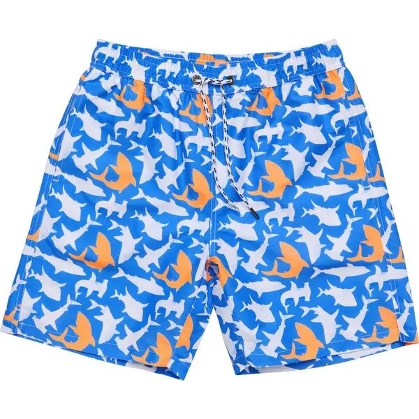 SNAPPER ROCK Comfort Lined Swim Shorts - Shark Squad