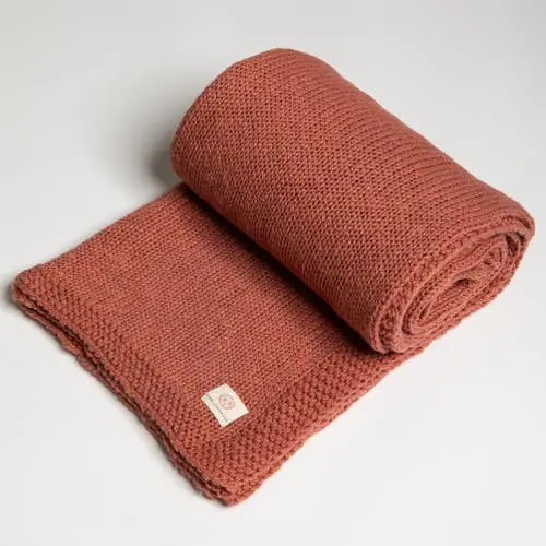 PINK LEMONADE Zrestha Organic Cotton Throw Blanket - Roseate