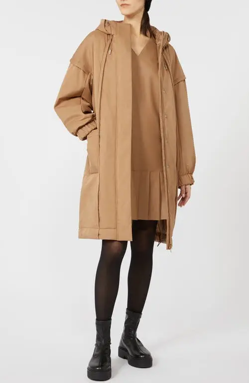 MM BY MAX MARA Fez Hooded Belted Coat
