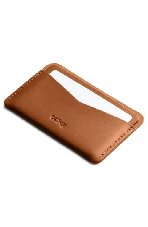 Bellroy Leather Rfid Card Case - Caramel