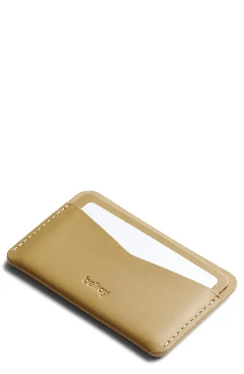 Bellroy Leather Rfid Card Case - Mustard