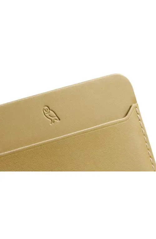 Bellroy Leather Rfid Card Case - Mustard