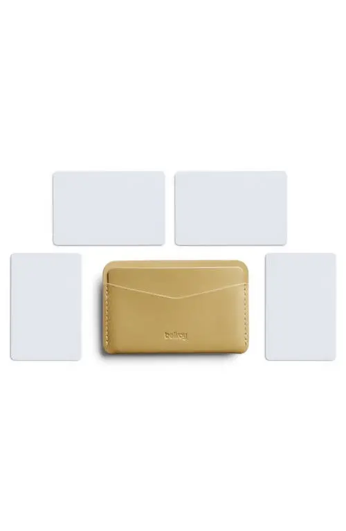 Bellroy Leather Rfid Card Case - Mustard