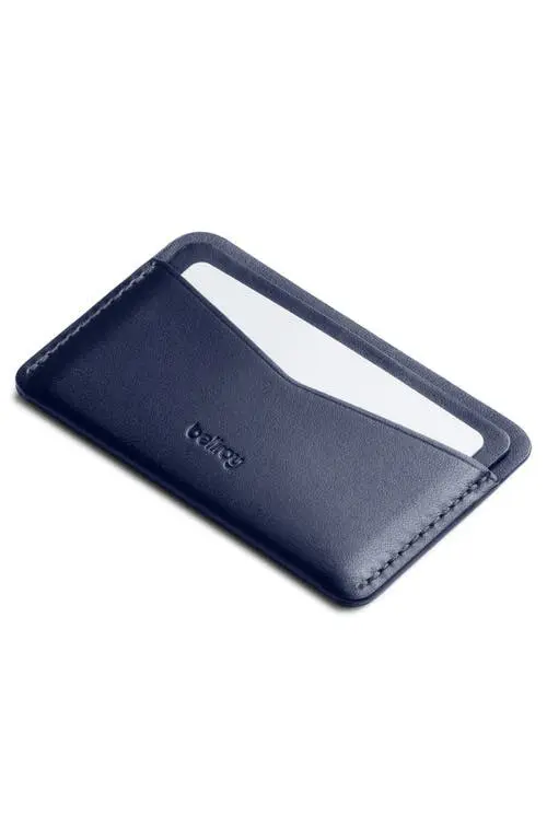 Bellroy Leather Rfid Card Case - Navy
