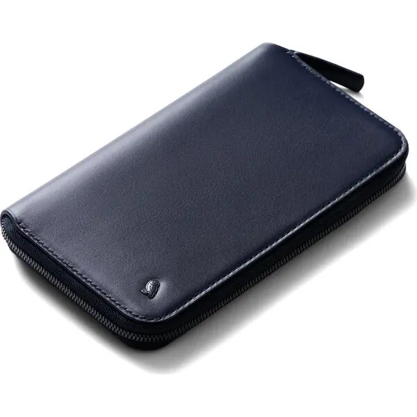 Bellroy Leather Rfid Travel Folio - Navy