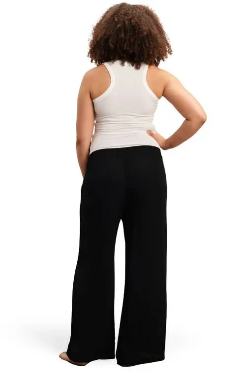 NOM MATERNITY Easy Wrap Maternity Wide-leg Pants
