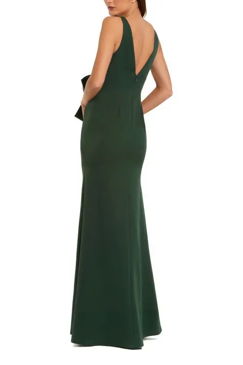 Mac Duggal Crepe Gown - Emerald