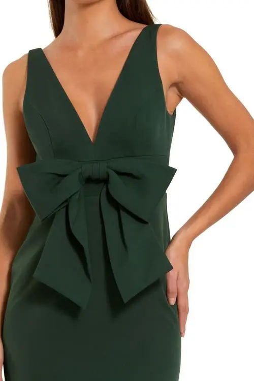 Mac Duggal Crepe Gown - Emerald