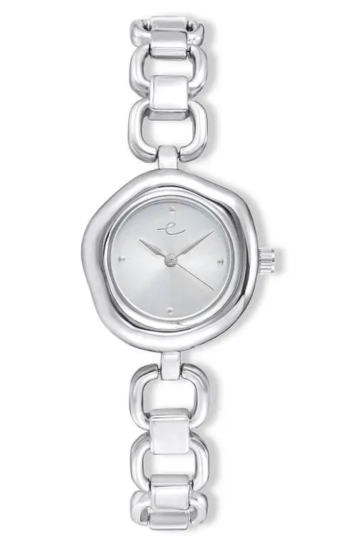 Ettika Open Circle Bracelet Watch - Silver