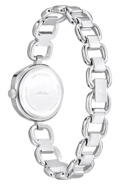 Ettika Open Circle Bracelet Watch - Silver