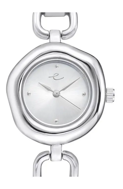 Ettika Open Circle Bracelet Watch - Silver