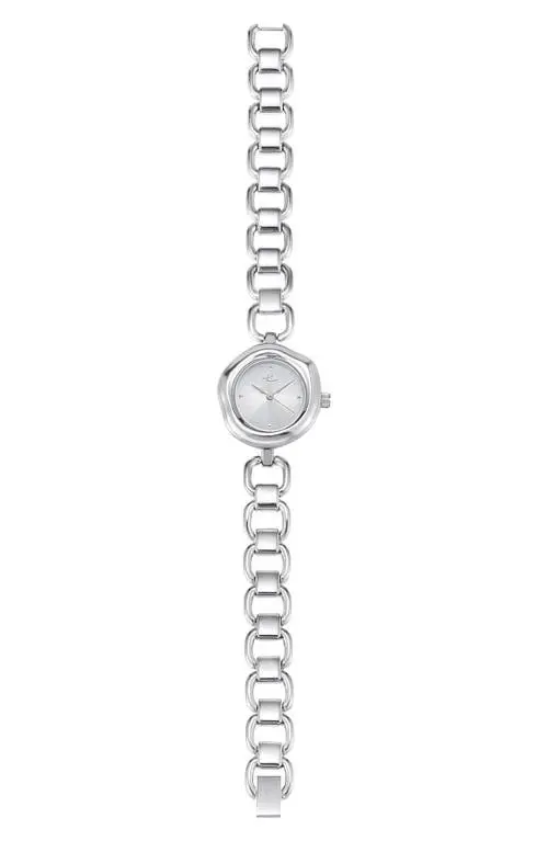 Ettika Open Circle Bracelet Watch - Silver